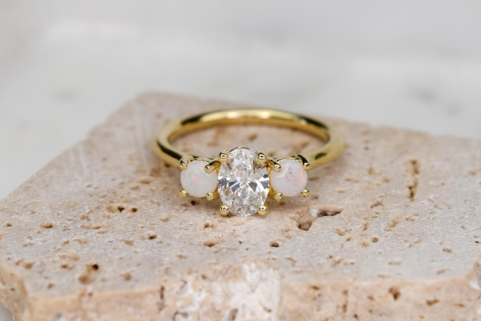 Custom Trilogy Engagement Rings | Three Stone Rings
